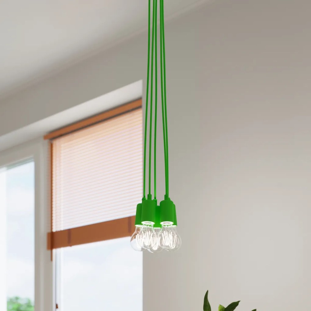 Sollux Lighting Závěsné svítidlo DIEGO 3 zelené