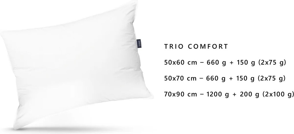 Péřový polštář TRIO COMFORT Velikost: 70 x 90