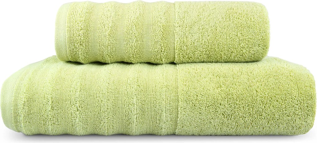 Ručníky a osušky CASA COLORATA - světle zelená Velikost: ručník 50 x 100