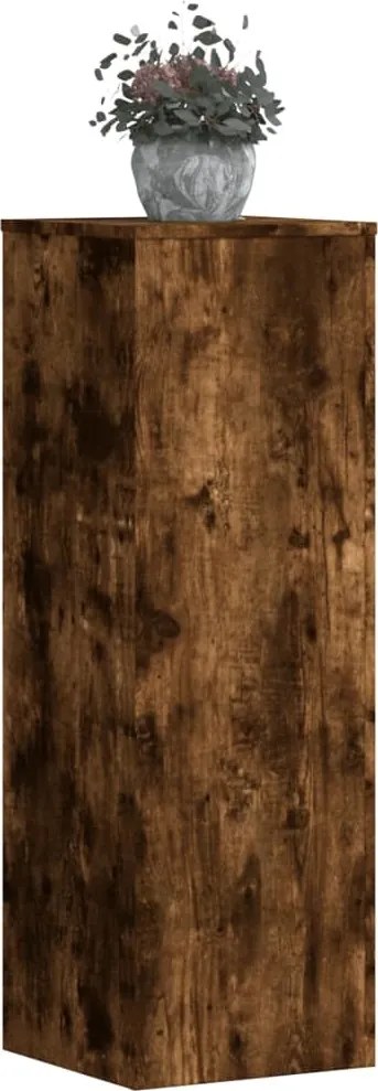 vidaXL Stojany na rostliny 2 ks 33x33x100 cm kompozitní dřevo [3307882] Barva: kouřový dub