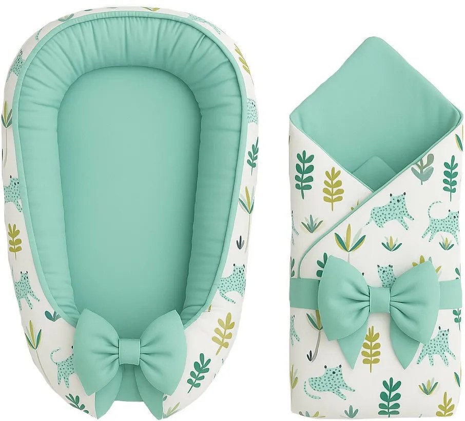 Babytýpka výbavička pro miminko luxury mini jungle mint