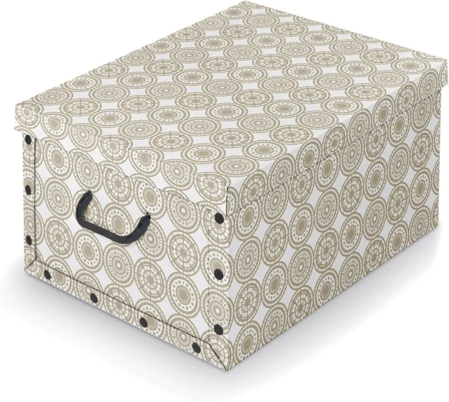 Béžový úložný box Domopak Ella
