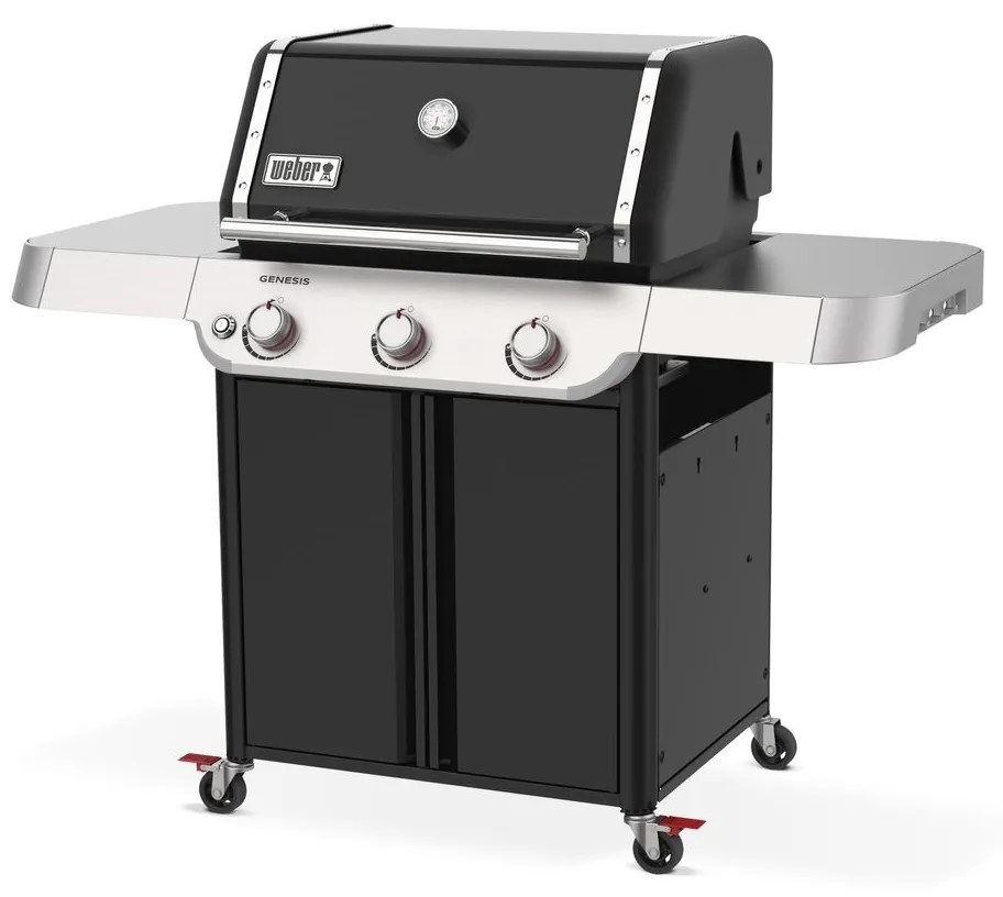 Weber Genesis Plynový gril E-315, 3 hořáky, grilovací plocha: 68 × 48 cm, 11,4 kW