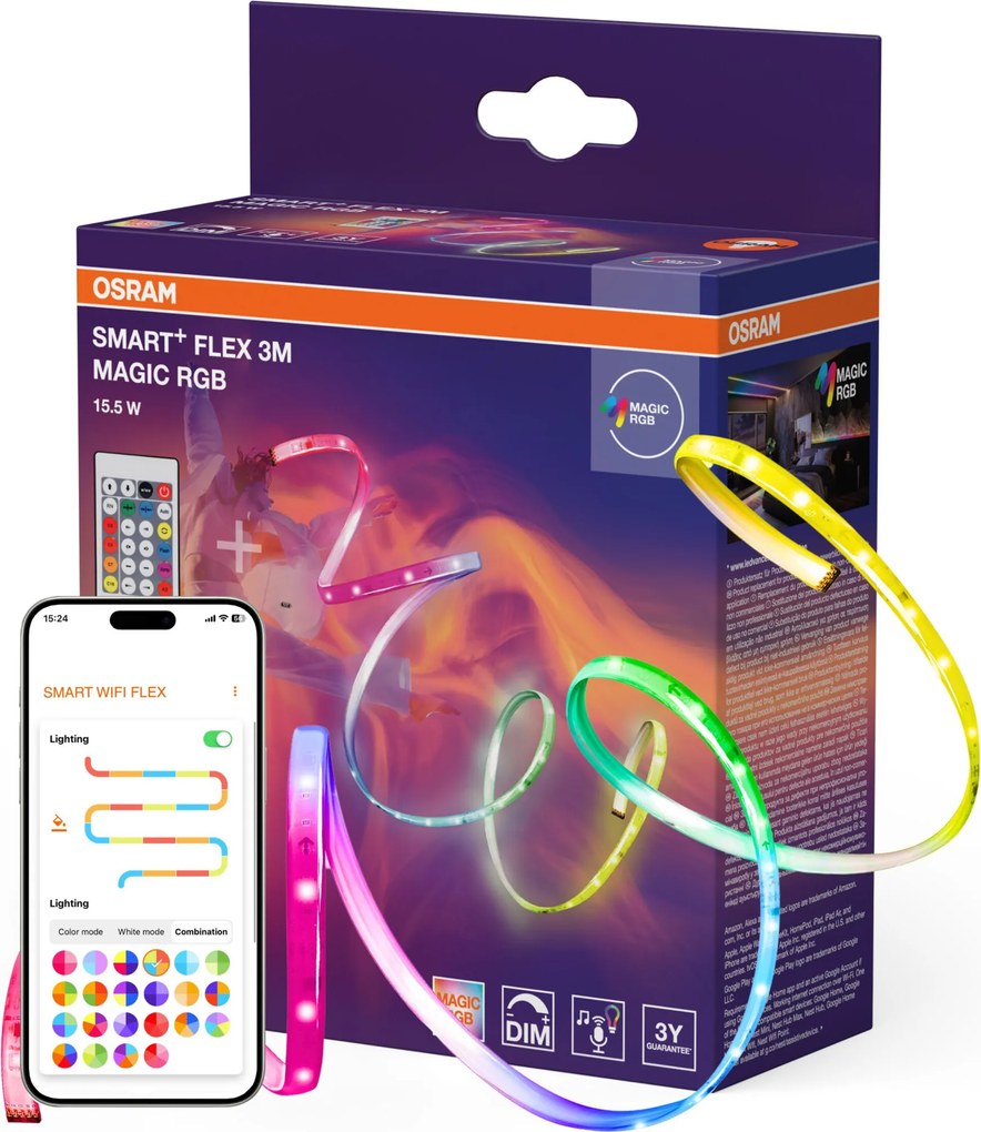 Osram Chytrý Wifi Flex RGB ICT RC vnitřní (3 m)