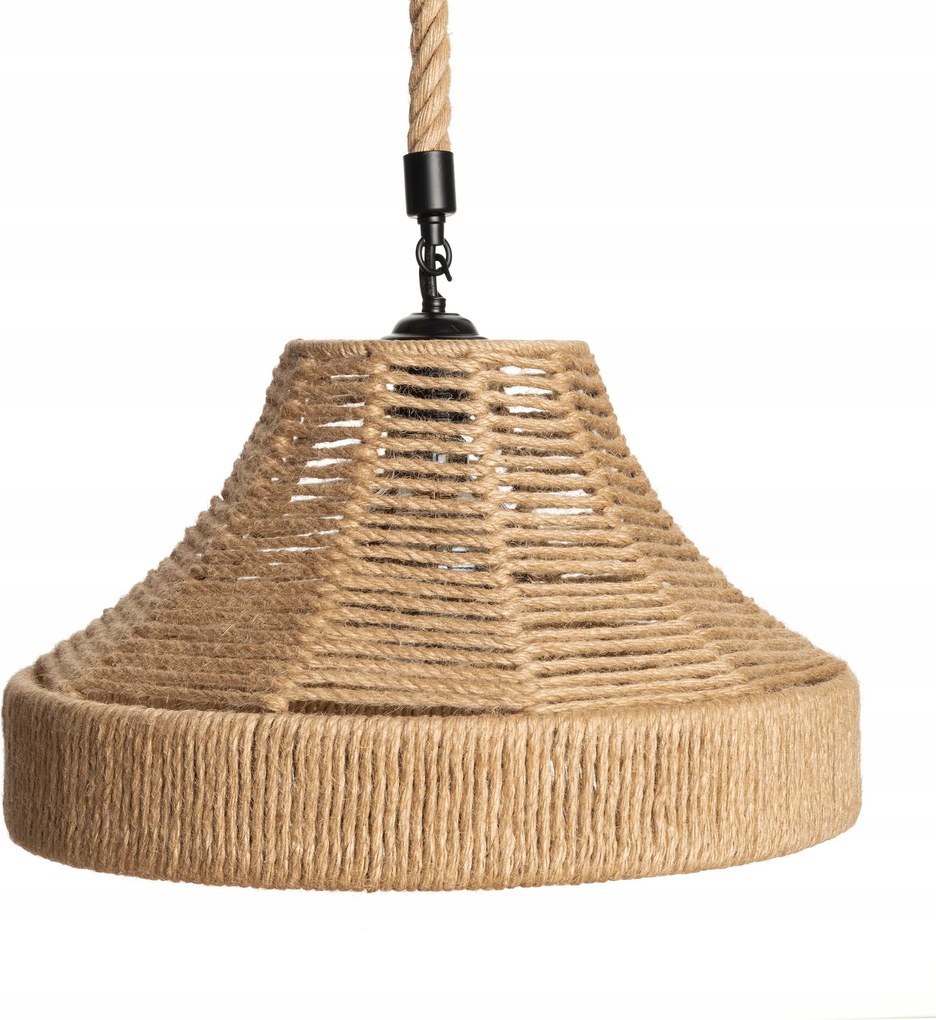 Jutová závěsná lampa Basket boho