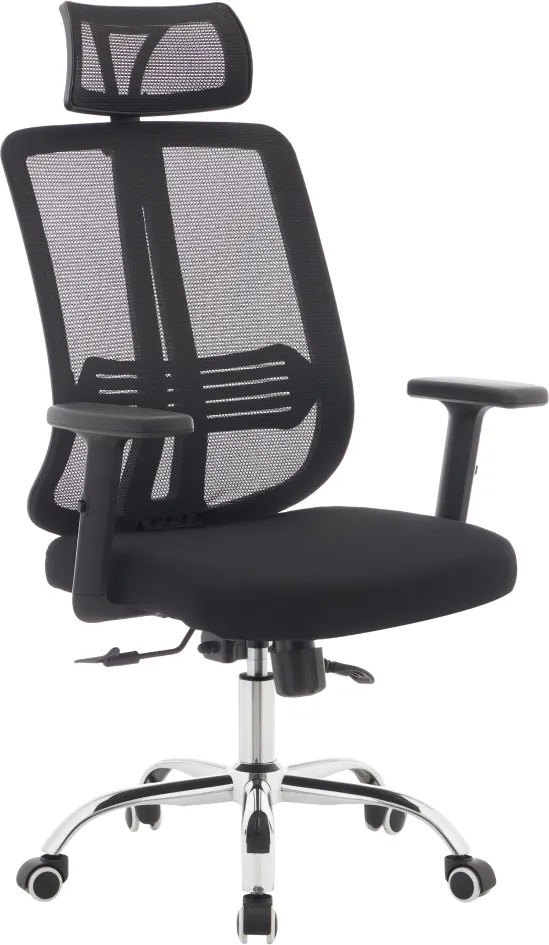 Ergonomická kancelářská židle APEX - černá síťovina / nosnost 150 kg