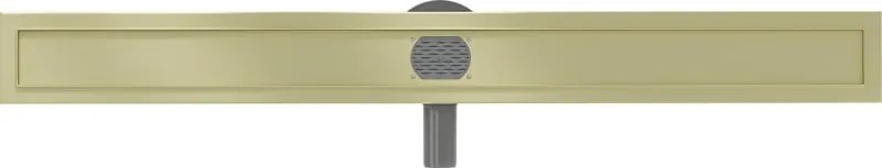 Mexen Flat 360° těleso otočného liniového odtoku 80 cm, kartáčované zlaté - 1A40080