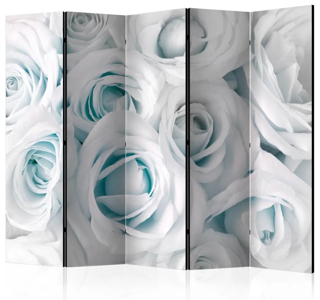 Paraván - Satin Rose (Turquoise) II [Room Dividers]