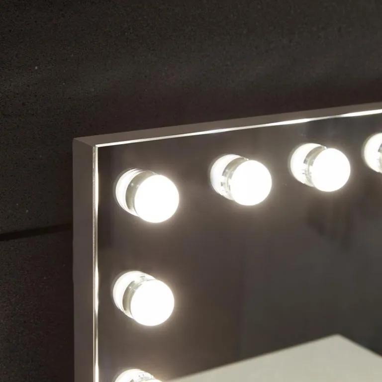 80793 Aquamarin Koupelnové LED zrcadlo Holywood, 58 x 43 cm
