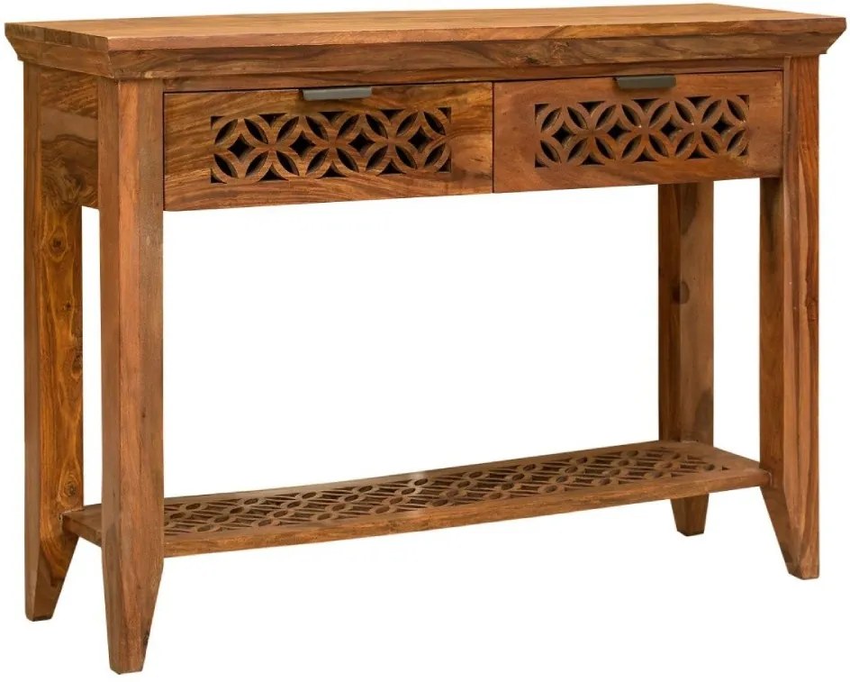 Massive home | Konzolový stolek z palisandrového dřeva Massive Home Rosie Palisandr Ořech