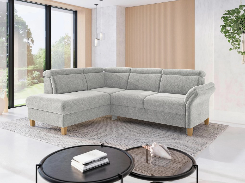 XXXLutz ROHOVÁ SEDAČKA, textil, světle šedá Sit & More - Sedací soupravy - 00014402572F