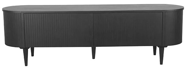 LABEL51 dřevěný TV stolek OLIVA 55x180 cm černý ME-70.057