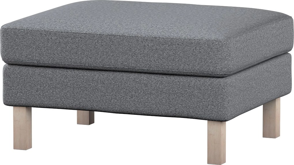Potah na podnožku IKEA Karlstad barva šedá látka pletený vzor