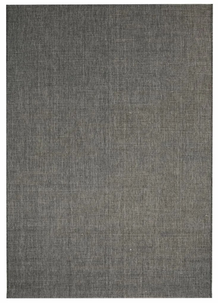 133076 vidaXL Venkovní/vnitřní kusový koberec, sisal vzhled 180x280cm tm.šedý