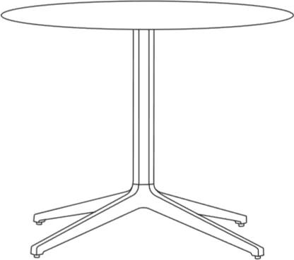 PEDRALI - Stůl YPSILON 4 H500 - DS