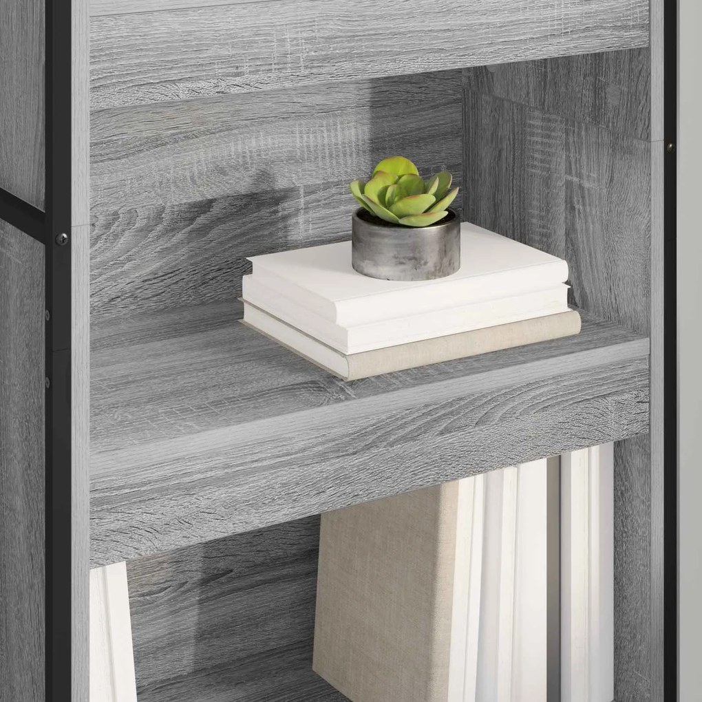 Knihovna 60 x 30 x 189,5 cm Kompozitní dřevo Šedá Sonoma 3403001