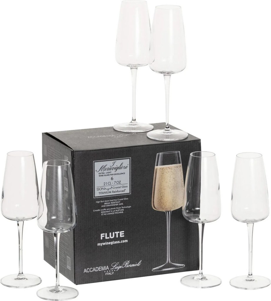 Sklenice na šampaňské Gioco 4ks. 210ml