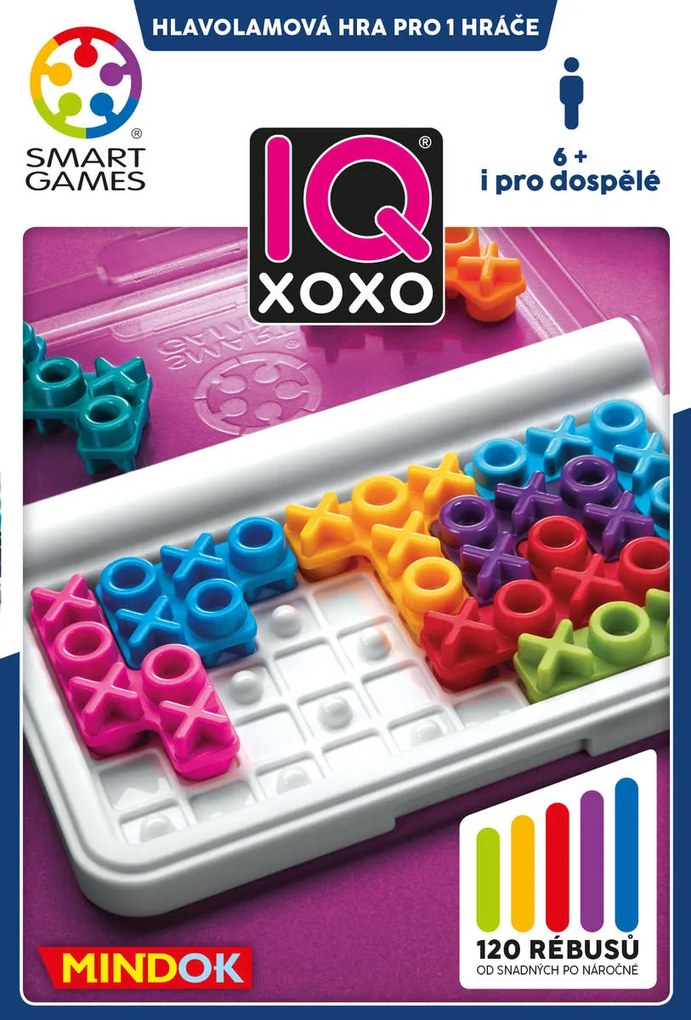 MINDOK HRA logická SMART IQ XOXO hlavolamy *SPOLEČENSKÉ HRY* mn249