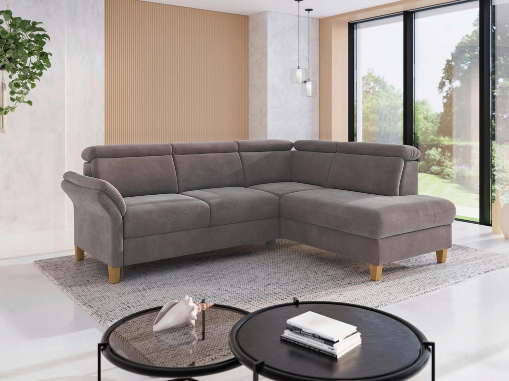 XXXLutz ROHOVÁ SEDAČKA, textil, šedohnědá Sit & More - Sedací soupravy - 00014402574Y