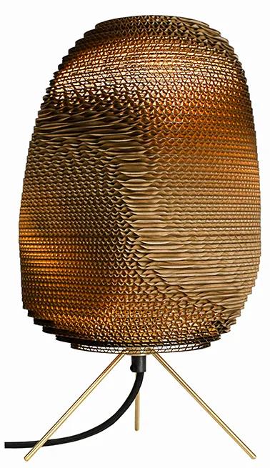 Stolní lampička Ebey z recyklovaného kartonu Dekor: Přírodní