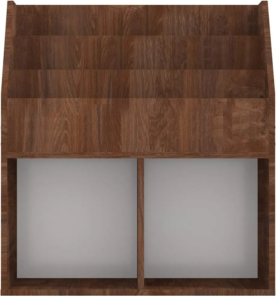 Dětský regál na časopisy hnědý dub 71 x 30 x 78,5 cm kompozit 339528