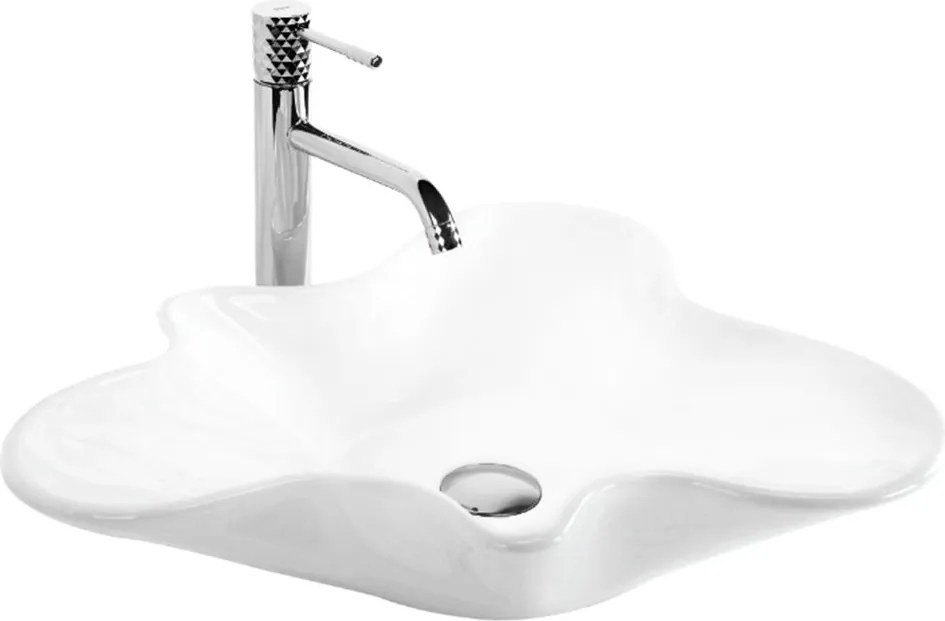 Rea Izolda, umyvadlo na desku 530x460x120 mm, bílá lesklá, REA-U6365