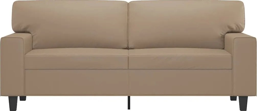 vidaXL 2místná pohovka 140 cm umělá kůže [359417] Barva: Šedá