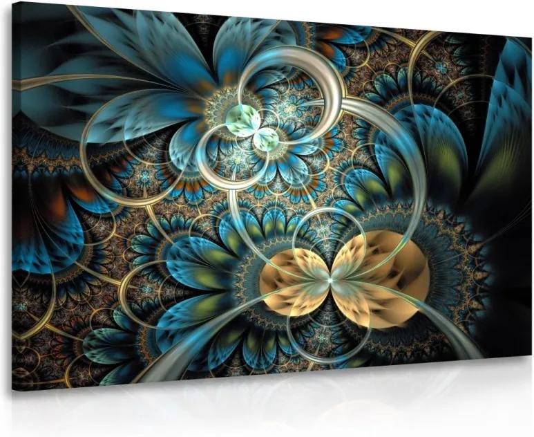 Malvis Malvis Obraz květinové ornamenty  150x110 cm