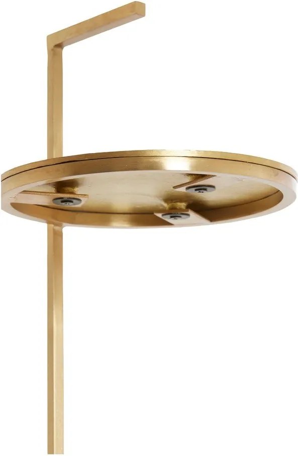 Kulatý odkládací stolek s mramorovou deskou ø 26 cm Leda – Light & Living