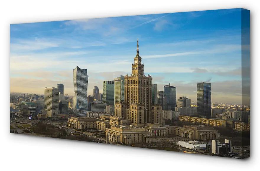 Obrazy na plátně Panorama Varšava mrakodrapů 100x50 cm