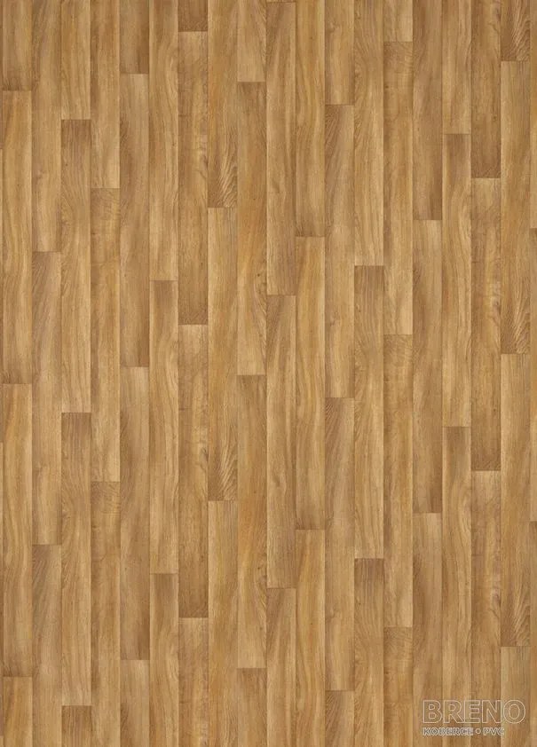 Breno PVC XTREME Golden Oak 690L – medově hnědé dřevo, šíře 200 cm