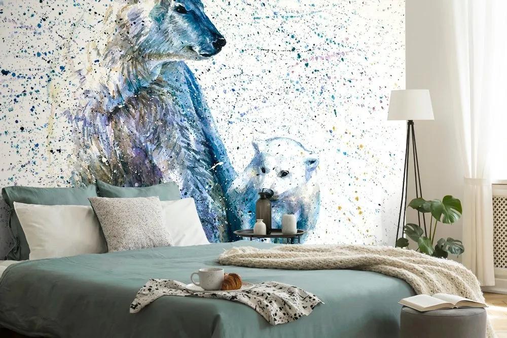 Samolepící tapeta lední medvědi - 150x100 cm