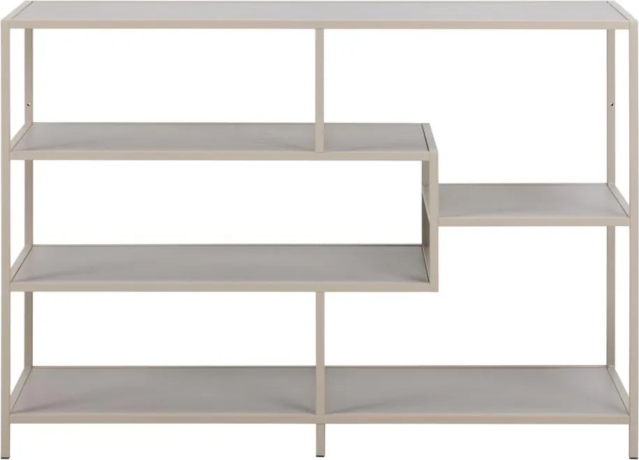 Knihovna Seaford 114 cm šedá