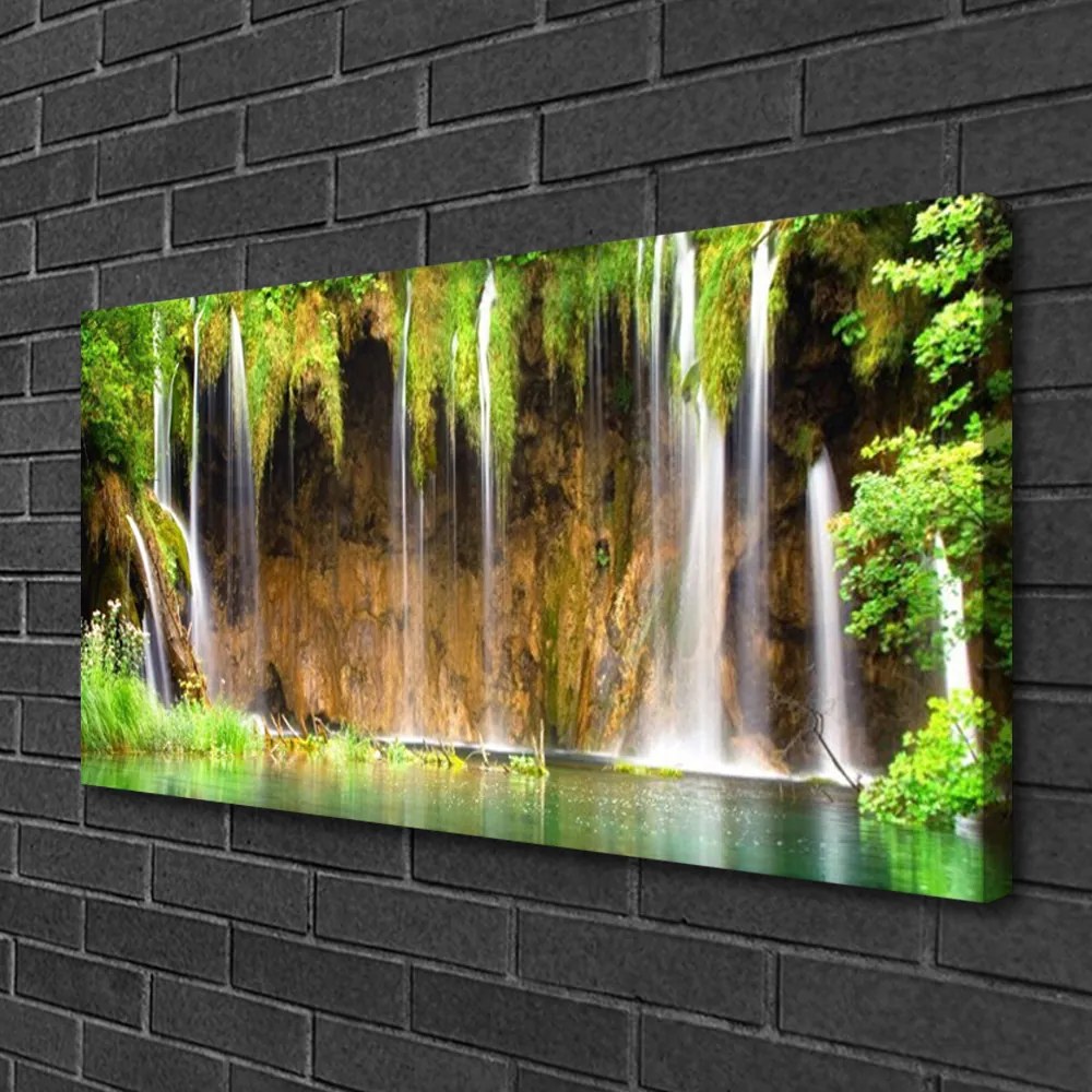 Obraz na plátně Vodopád Příroda 120x60 cm