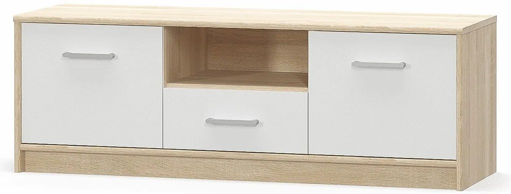 Casarredo Tv stolek 2D1S TIPS dub sonoma/bílá mat