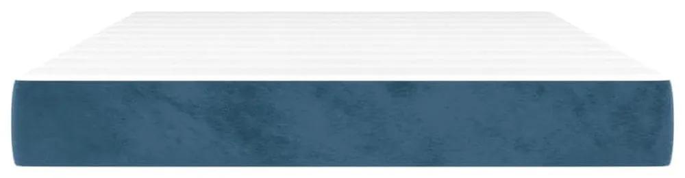 Petromila Taštičková matrace tmavě modrá 140 x 190 x 20 cm samet