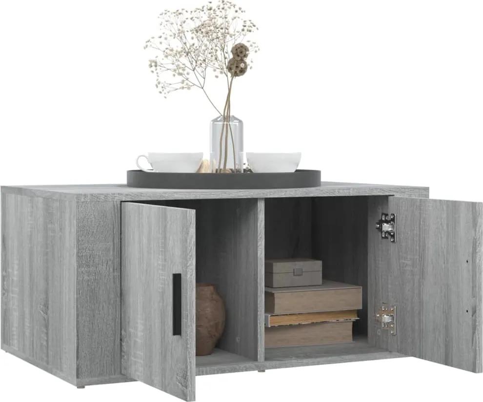 vidaXL Konferenční stolek 80 x 50 x 36 cm kompozitní dřevo [816518] Barva: šedá sonoma