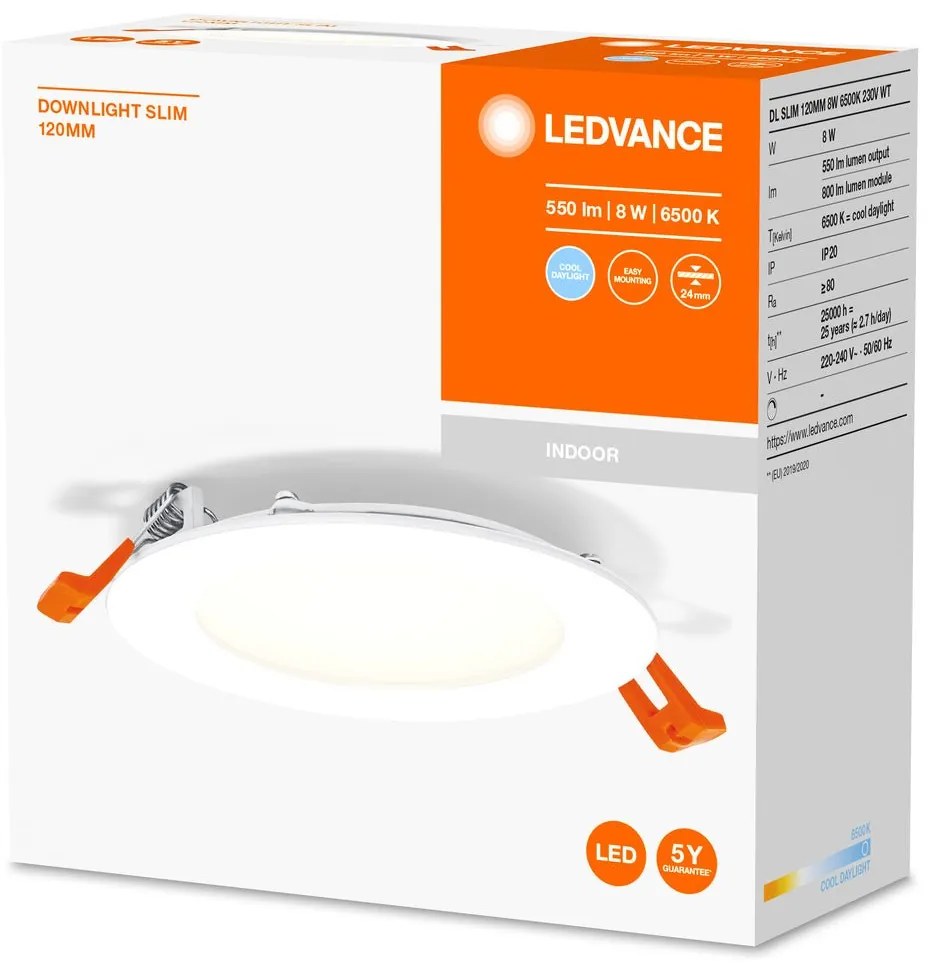 LED podhledové svítidlo 8W DOWNLIGHT 120 nastavitelná bílá