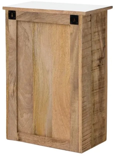 furniture-nabytek.cz - Masivní koupelnová nástěnná skříňka Padma z mangového dřeva, lakovaná, vícebarevná – 42×32×60 cm