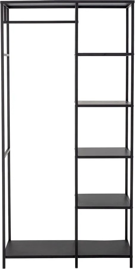 Černý kovový stojan na oblečení 90x183x40 cm Valde – Bloomingville