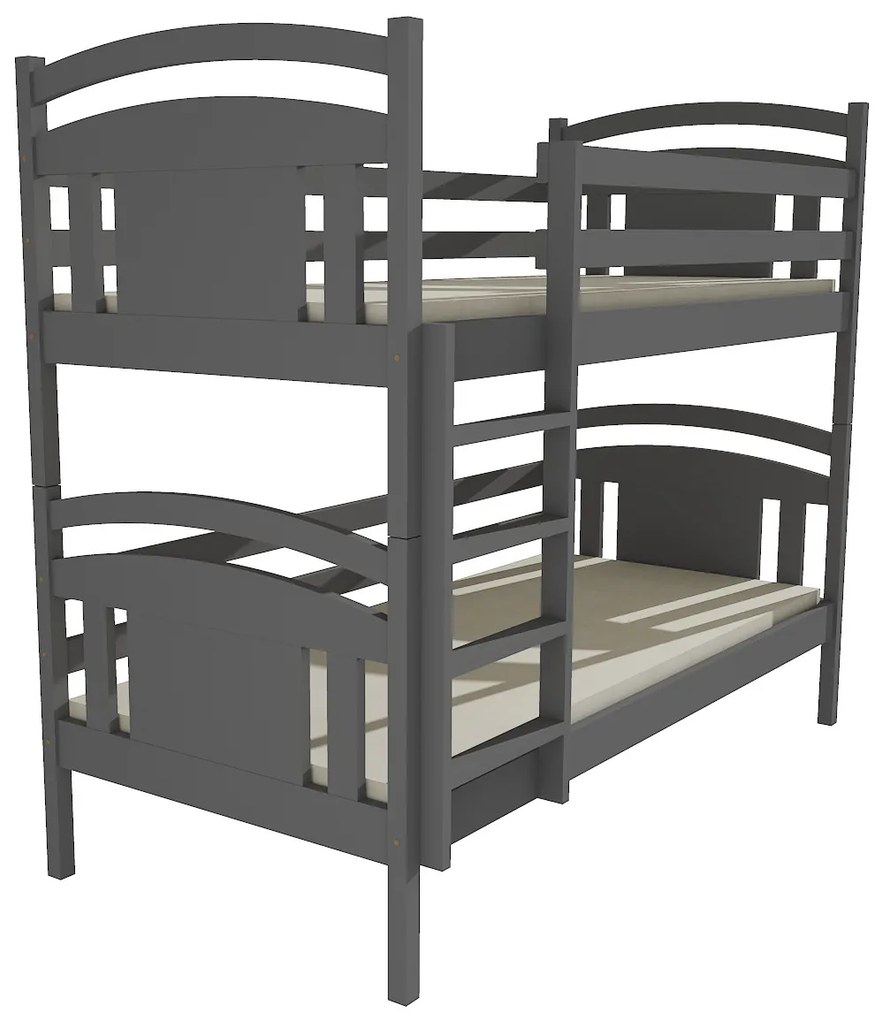 Patrová postel PP 017 90 x 190 cm- šedá