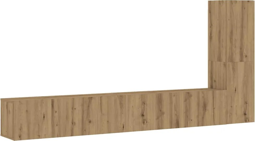 Nástěnné TV skříňky 3 ks dub artisan kompozitní 3328984