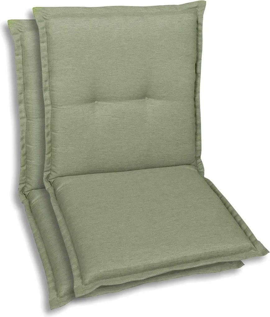 Go-De Textil Sada zahradních podsedáků Uni (nízká opěrka, 2 kusy, světle zelená)