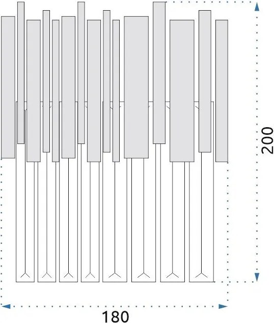 Toolight - nástěnná lampa křišťálová E27 60W APP602-W, zlatá, OSW-08914