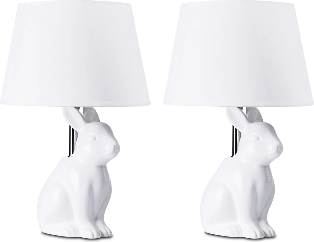 2x Stolní Lampička Na Psací Stůl Noční Králík Led Stojící Konsimo Lepus