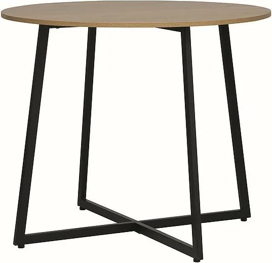 Jídelní stůl Luna 90 cm dub přírodní/černý