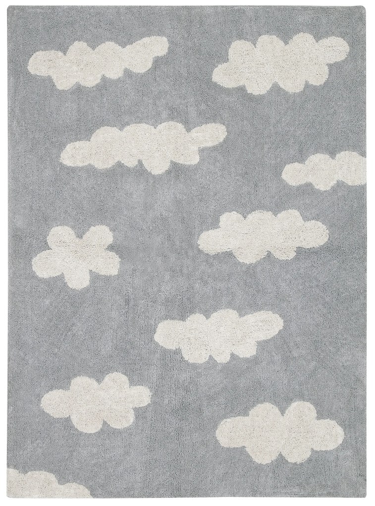 Lorena Canals, Přírodní koberec, ručně tkaný Clouds Grey, 120x160, šedá, kancelář