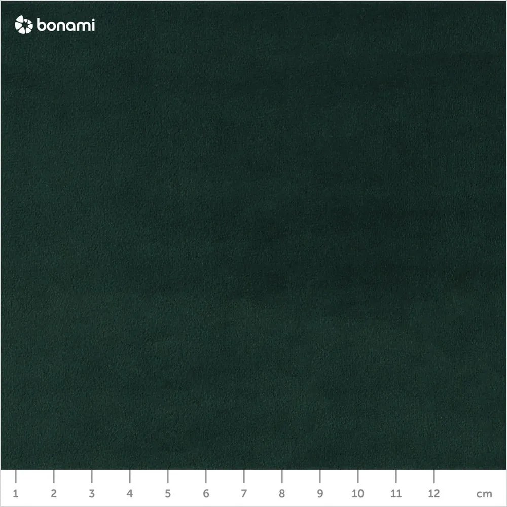 Tmavě zelená sametová čalouněná dvoulůžková postel s úložným prostorem s roštem 200x200 cm Brody – Mazzini Beds