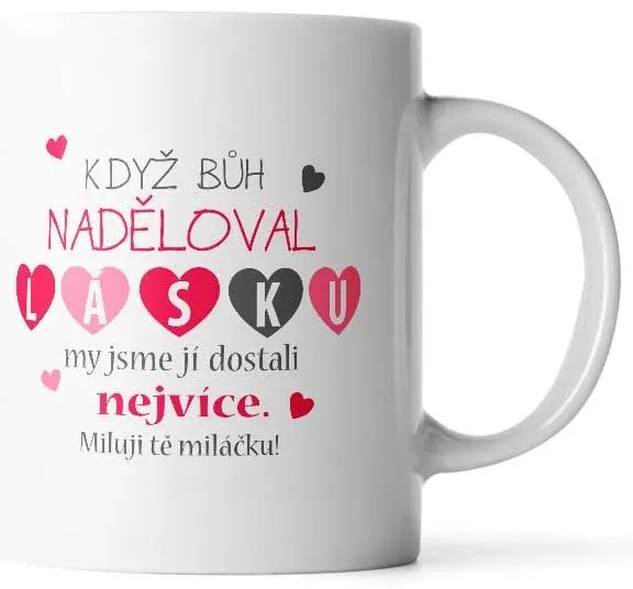 Sablio Hrnek Když Bůh naděloval lásku - 200 ml - espresso