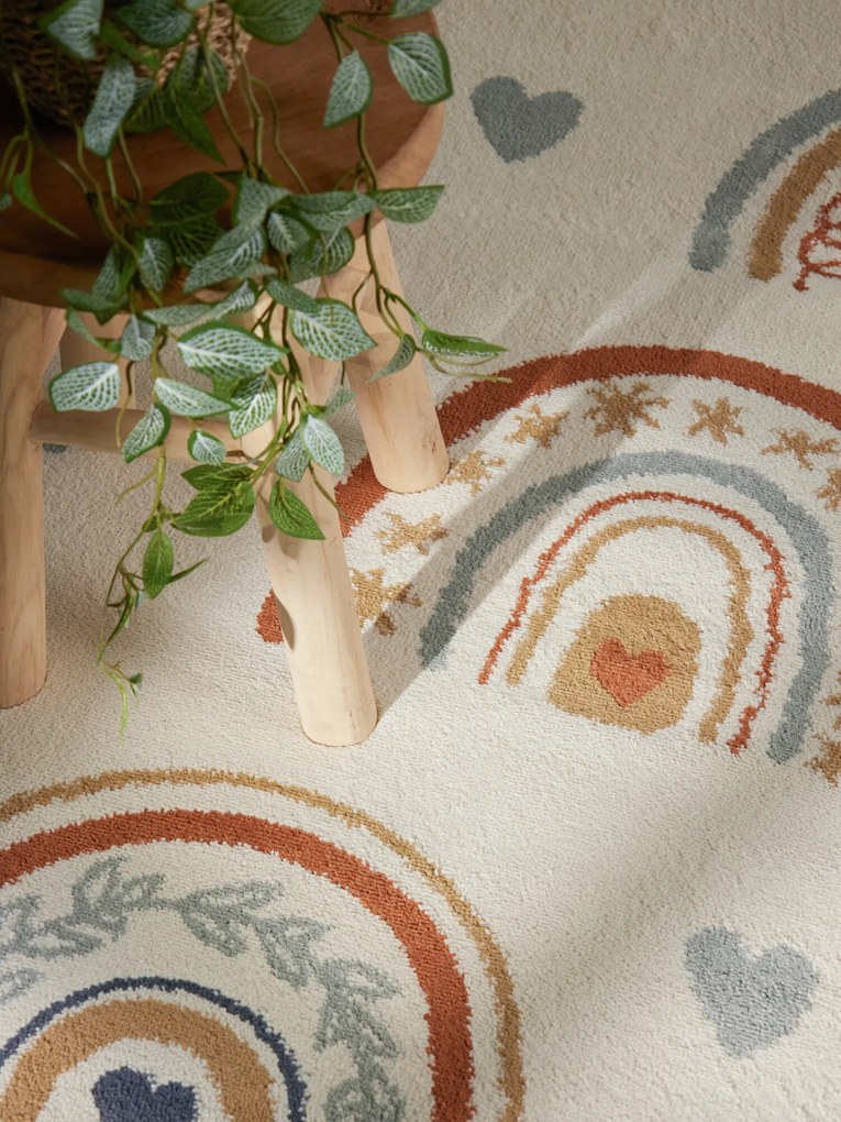 Hanse Home, Dětský koberec Adventures 106415 Cream Multicolor, 200x290, vícebarevná, dětský pokoj